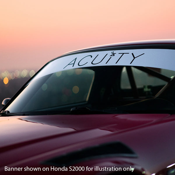 ACUiTY Matte White Windshield Banner – ACUITY Instruments