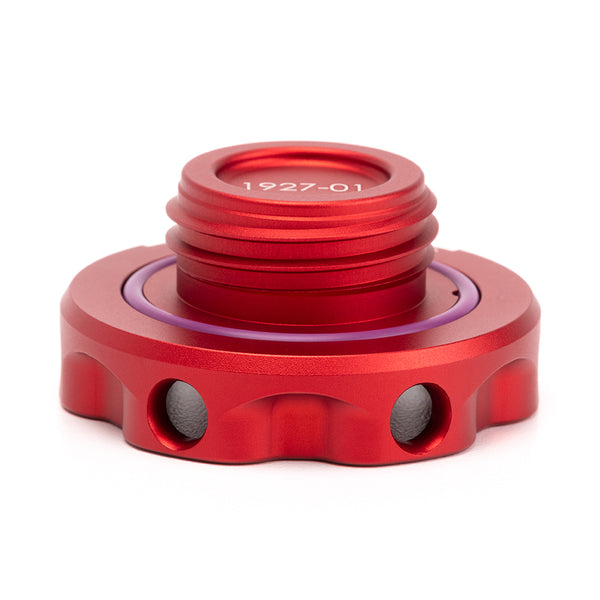Podium Oil Cap in Satin Red for Hondas/Acuras – ACUITY Instruments